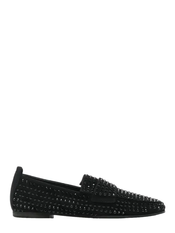 KENNEL&SCHMENGER Lotta Crystal-embellished Loafers - Black