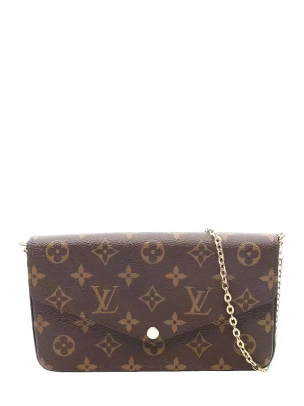 LOUIS VUITTON 2021 Pochette Felicie Monogram Shoulder Bag - Brown
