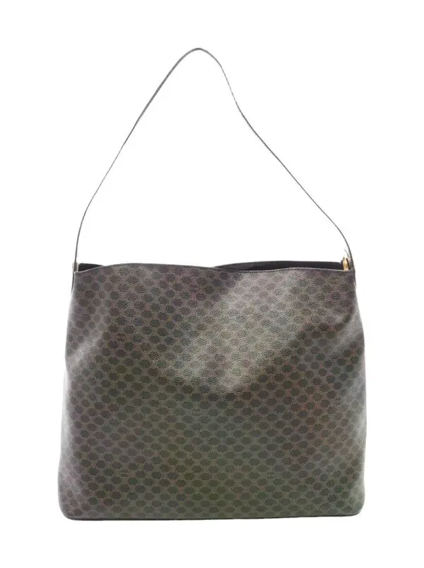 Celine 2000s Macadam Shoulder Bag - Brown