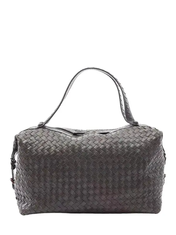 Bottega Veneta 2000s Mini Intrecciato Handbag - Black