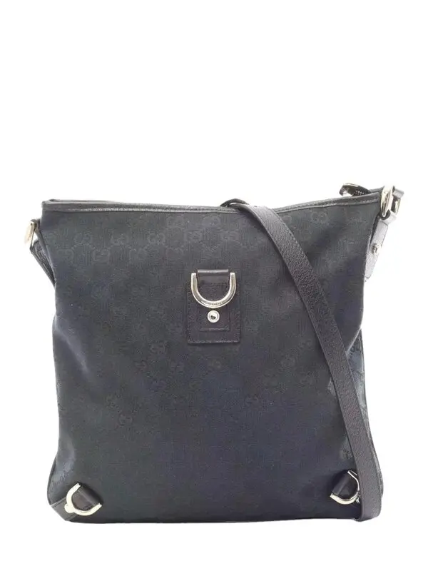 Gucci 2010s Gg Abby Canvas Shoulder Bag - Black