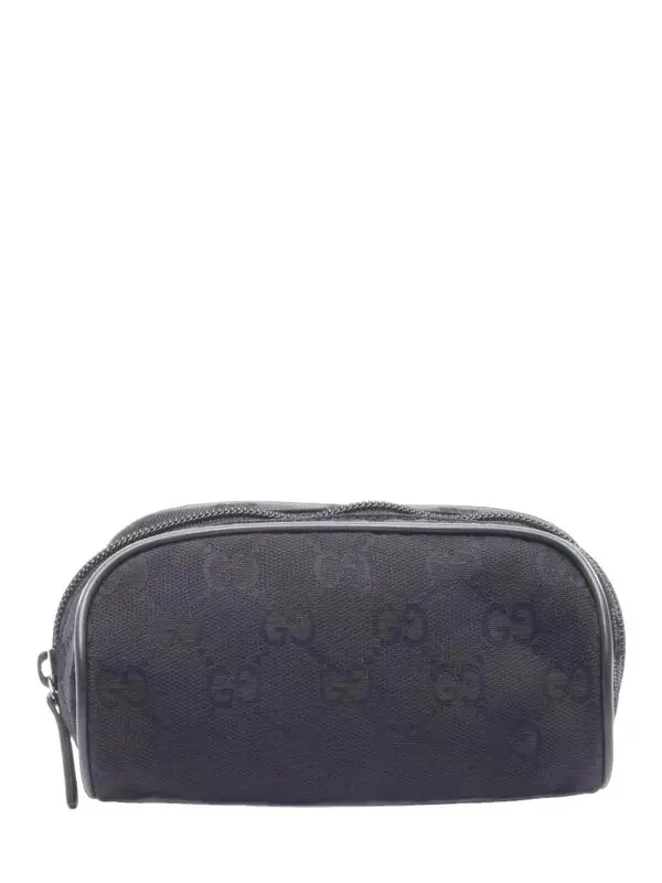 Gucci 2010s Gg Canvas Pouch - Black