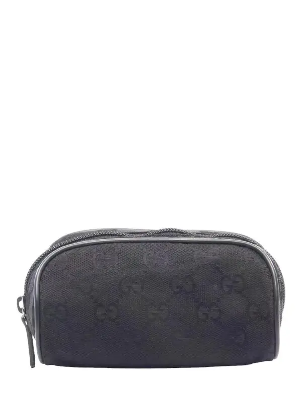 Gucci 2010s Gg Canvas Pouch - Black