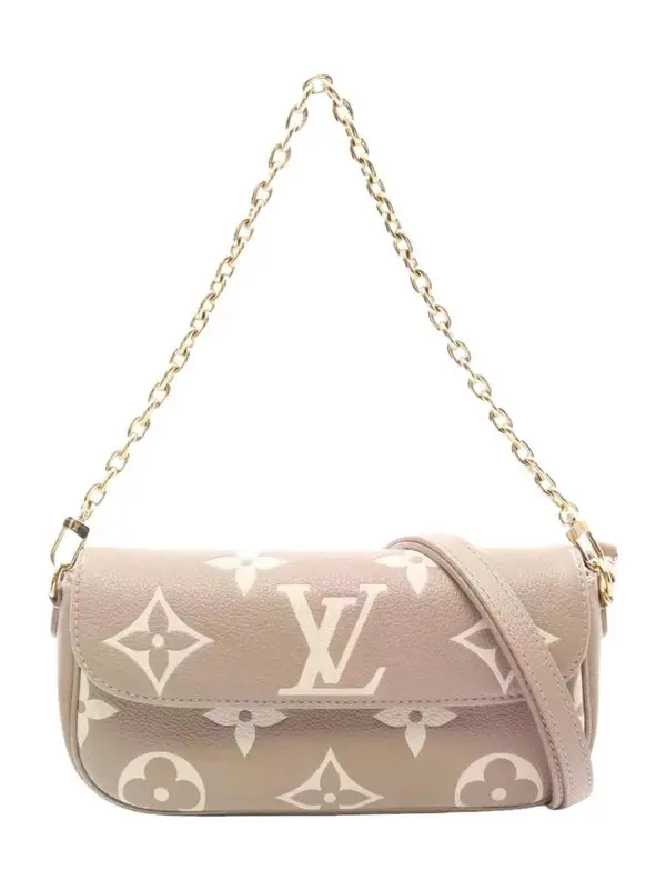 LOUIS VUITTON 2021 Ivy Monogram Empreinte Handbag - Neutrals