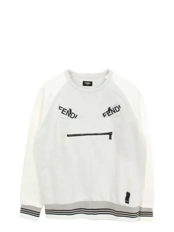 Fendi 2010s Bag Bugs Monster Eye Sweatshirt - Neutrals