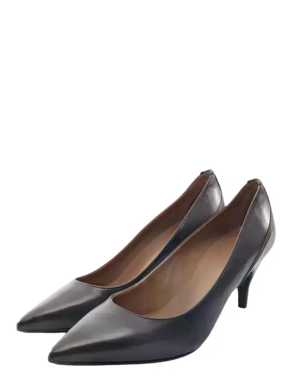 Hermès 2010s Pointed-toe Heeled Pumps - Black
