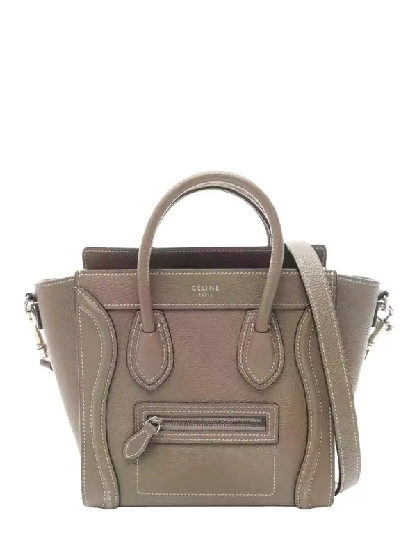 Celine 2000s Nano Luggage Tote Bag - Brown