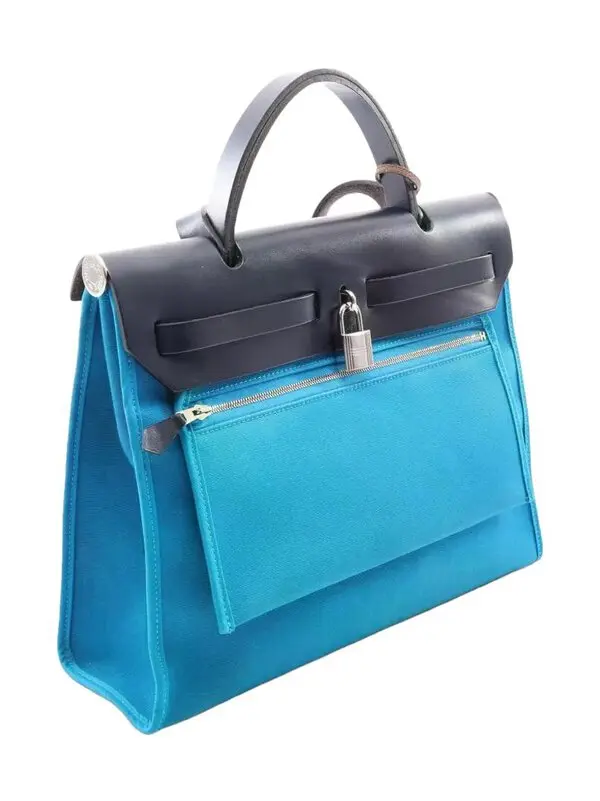 Hermès 2017 Pm Herbag Zip Handbag - Blue_1