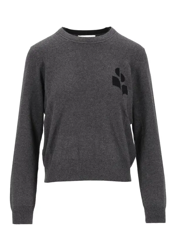Isabel Marant Étoile Marant Lanta-gz Crewneck Sweater - Gray