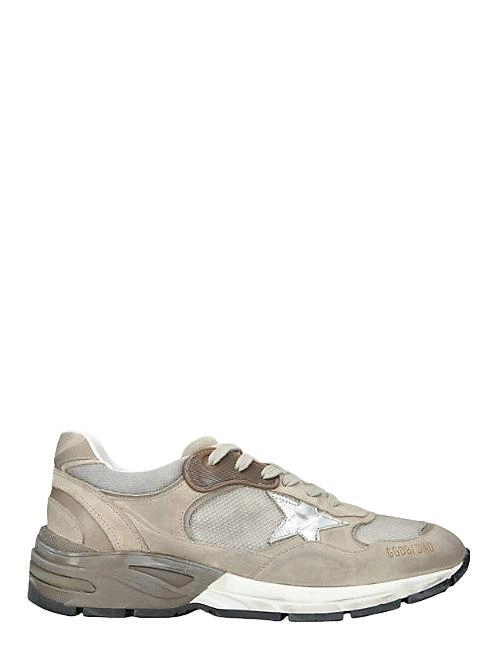 GOLDEN GOOSE Running Dad Suede And Mesh Low-top Trainers - Beige Oth