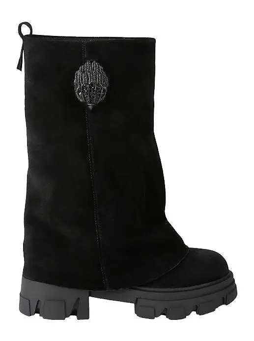 Kurt Geiger Stomp Suede Boots - Black
