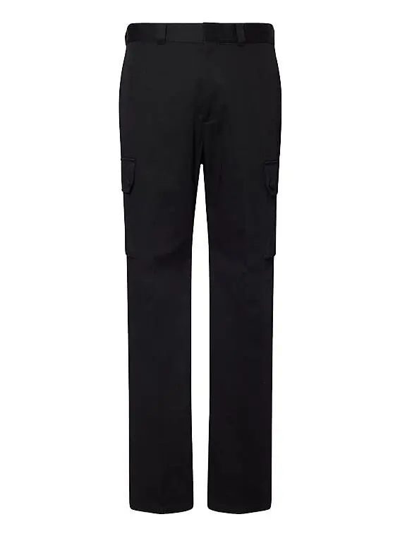 Givenchy Workwear Straight-leg Cotton-twill Trousers - Black