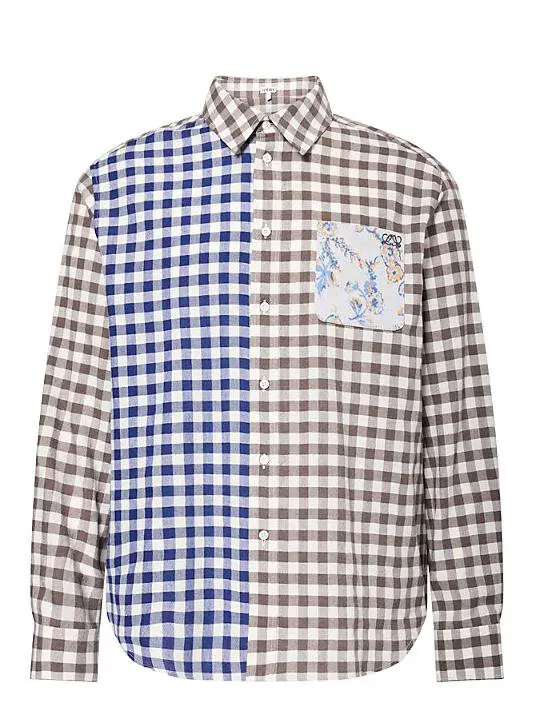 Loewe Check-pattern Cotton And Wool Flannel Shirt - Multicolor