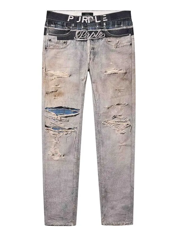PURPLE BRAND Skinny Trompe L'oeil Boxer 'multi-color - Multicolor