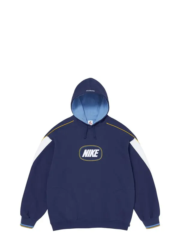Supreme X Nike Hooded Sweatshirt 'navy - Blue