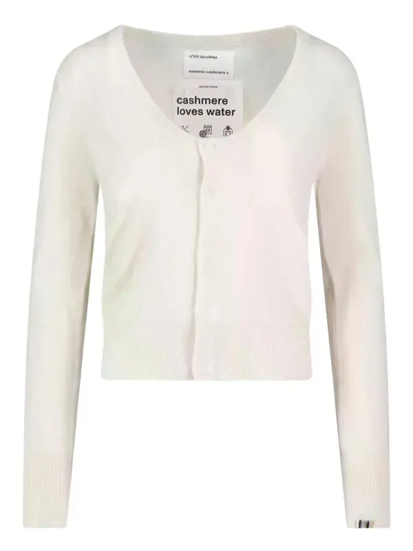Extreme Cashmere N°511 Dorothea Cashmere Cardigan - Neutrals