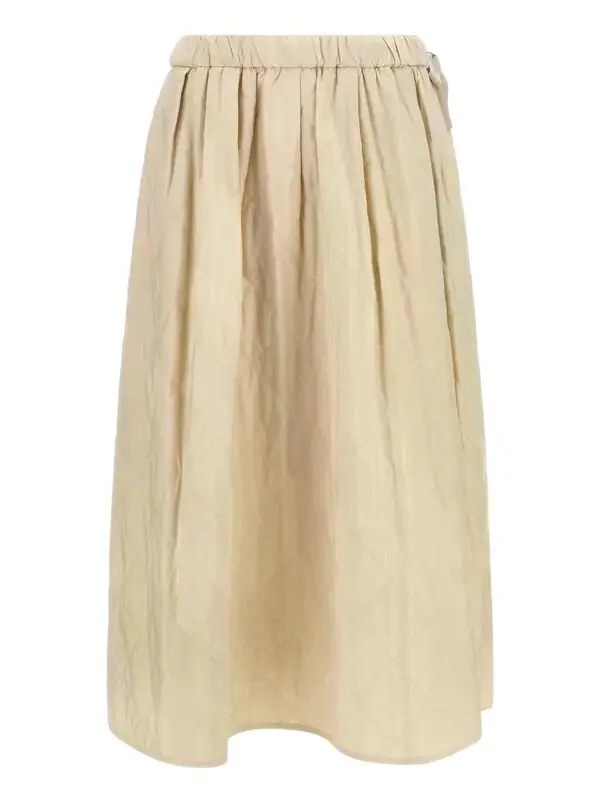 Max Mara Bow-detail Midi Skirt - Neutrals
