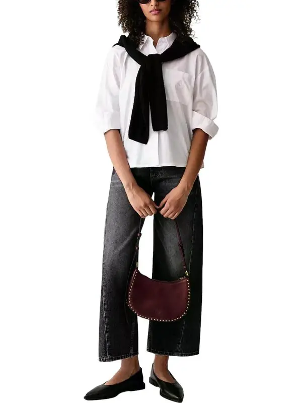 JOOP! Logo-embroidered Pleated-back Shirt - White