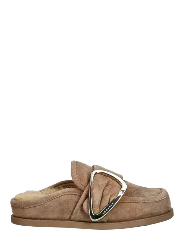 Inuikii Buckle-detail Suede Mules - Neutrals