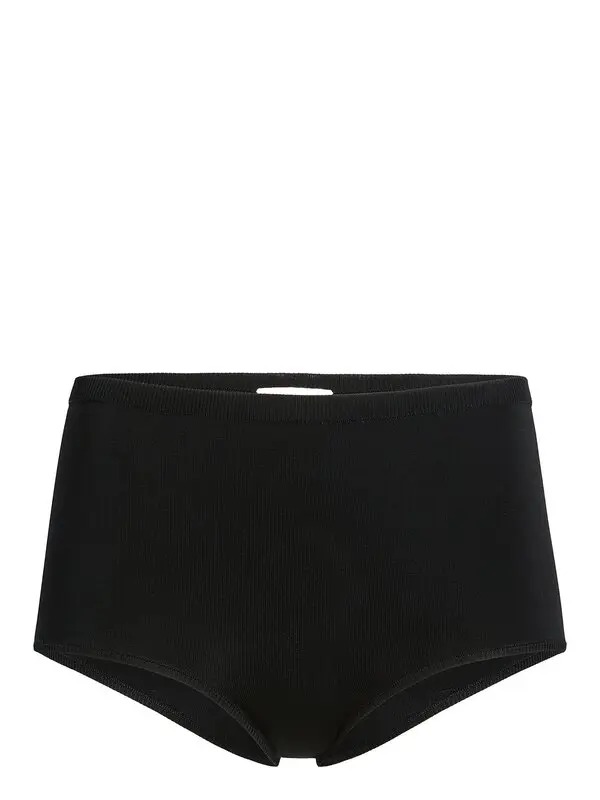 Khaite Geri Mid-rise Mini Shorts - Black