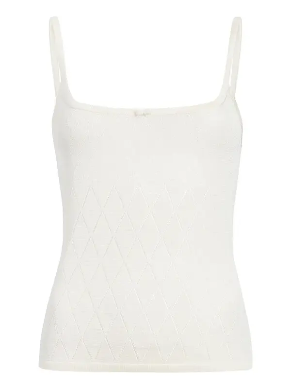 Khaite Wendi Scoop-neck Tank Top - Ivory