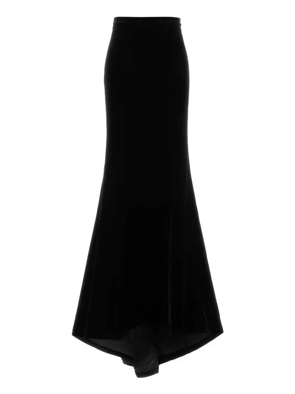 Costarellos Silk-blend Draped Midi Skirt - Black