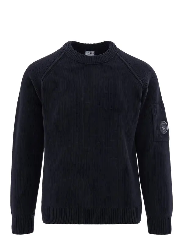 C.P. COMPANY C. P. Company Crewneck Knit Sweater - Total Eclipse