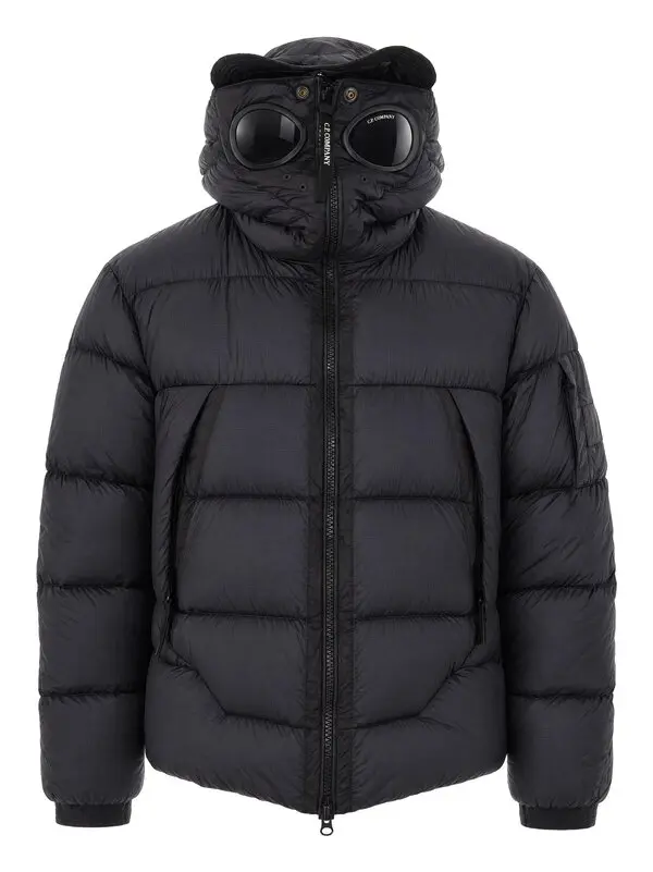 C.P. COMPANY C. P. Company Goggle Hood Puffer Jacket - Total Eclipse