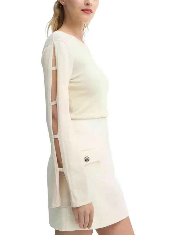 BRUUNS BAZAAR Anemones Yasmin V-neck Sweater - Neutrals