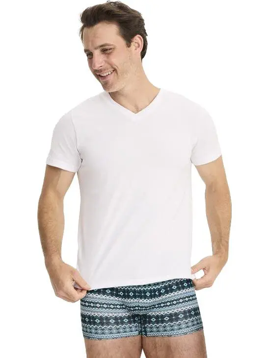 JOCKEY Cool Cotton Stretch V-neck Undershirt - Diamond White