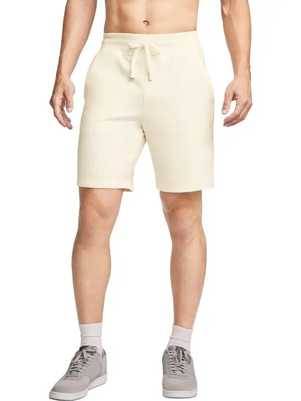JOCKEY Lightweight Cotton Blend Fleece 8.5" Short - Fawn