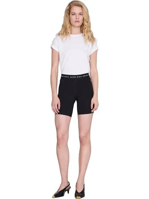 ANINE BING Dan Biker Short - Black