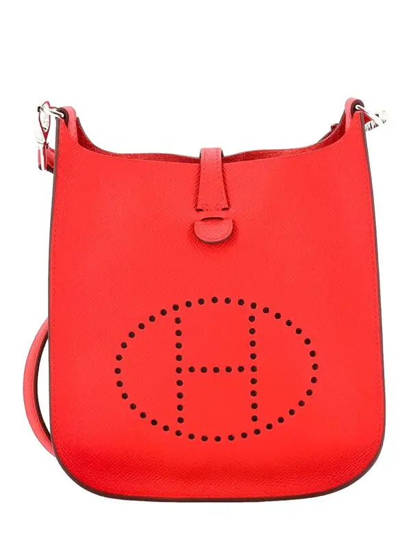 Hermès Evelyne Sellier Bag Epsom Tpm - Red