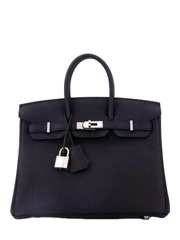 Hermès Birkin Handbag Togo With Palladium Hardware 25 - Black