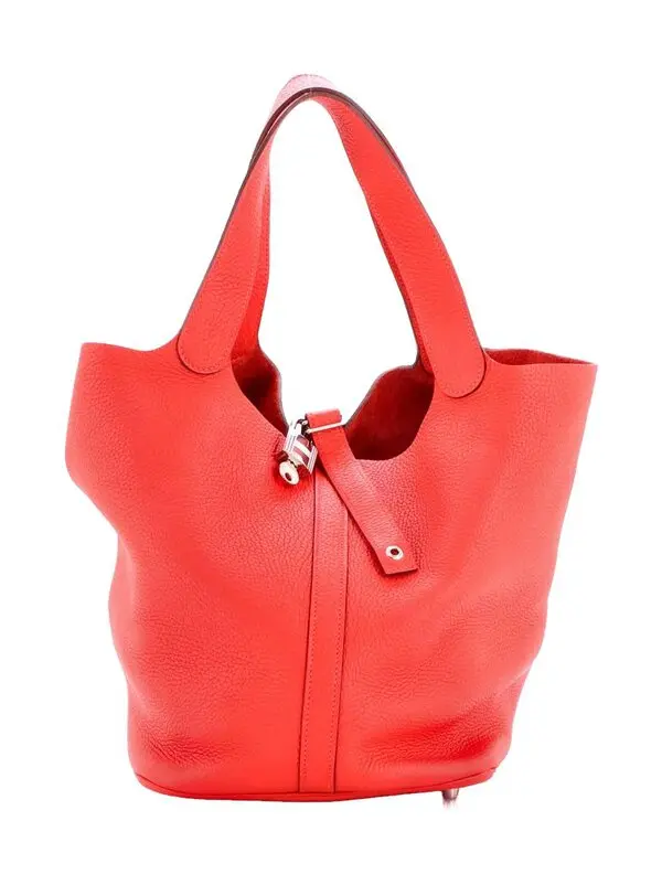 Hermès Picotin Lock Bag Clemence Gm - Red