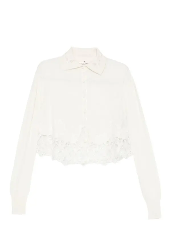ERMANO SCERVINO Ermanno Scervino Cashemre Lace Shirt - Multicolor
