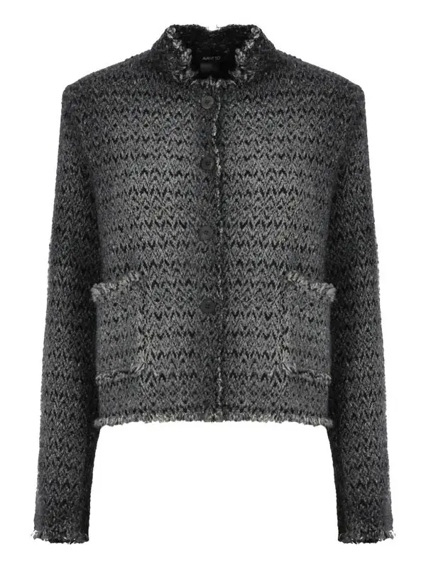 Avant Toi Wool Crewneck Jacket - Multicolor