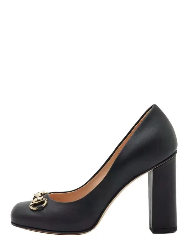 Gucci Horsebit Heeled Pumps - Black