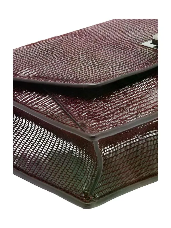 Akris Lizard-effect Wallet On Chain - Red