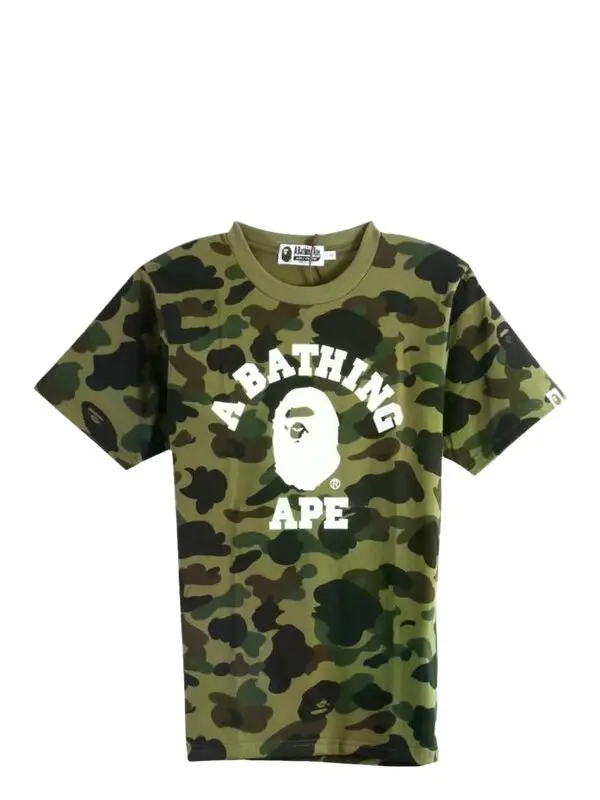 A BATHING APE 1st Camo College T-shirt - Green