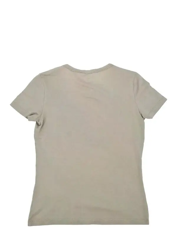 Celine Triomphe Rhinestone-details T-shirt - Grey