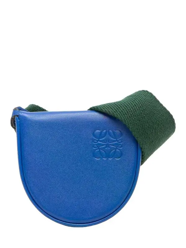 Loewe 2019 Mini Soft Calfskin Heel Pouch Crossbody Bag - Blue