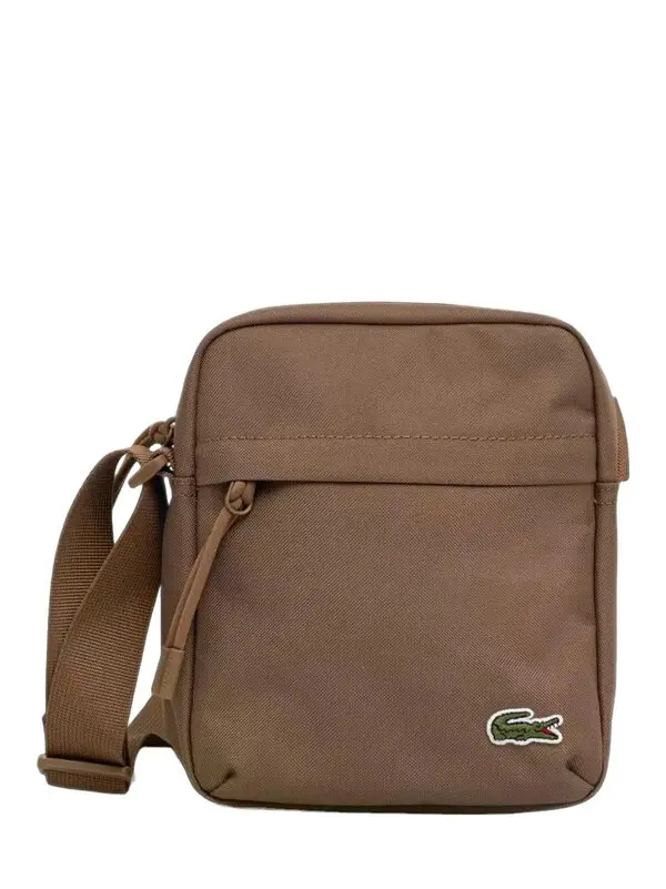 Lacoste Neocroc Logo-patch Zip-fastening Belt Bag - Brown