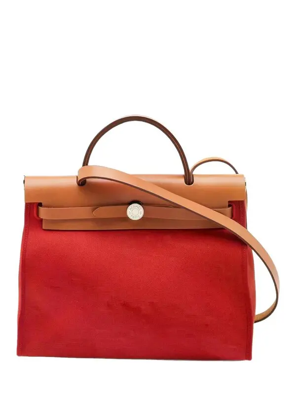 Hermès 2017 Herbag Zip 31 Shoulder Bag - Red