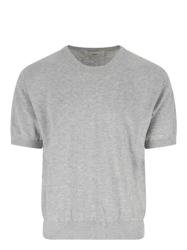 DUNST Cotton Blend Sweater - Gray