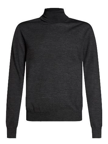 Boglioli Turtleneck Size Virgin Wool - Charcoal