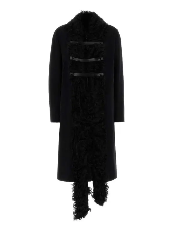 Fendi Wool Shearling Coat - Multicolor