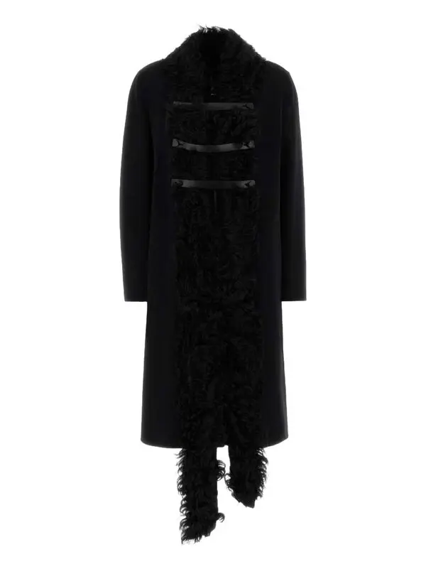 Fendi Wool Shearling Coat - Multicolor