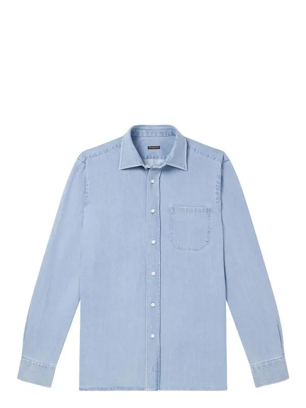 Rubinacci Denim Shirt - Blue