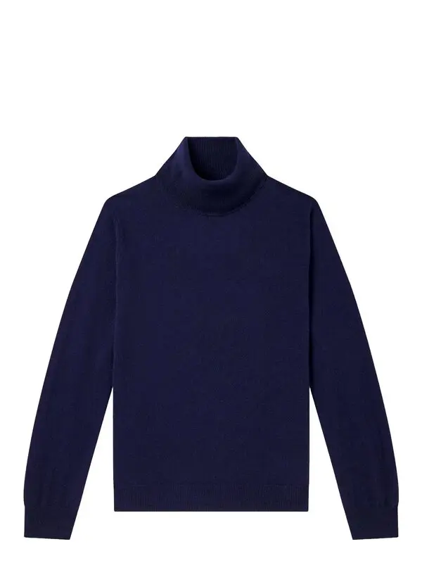 Paul Smith Cashmere Rollneck Sweater - Blue